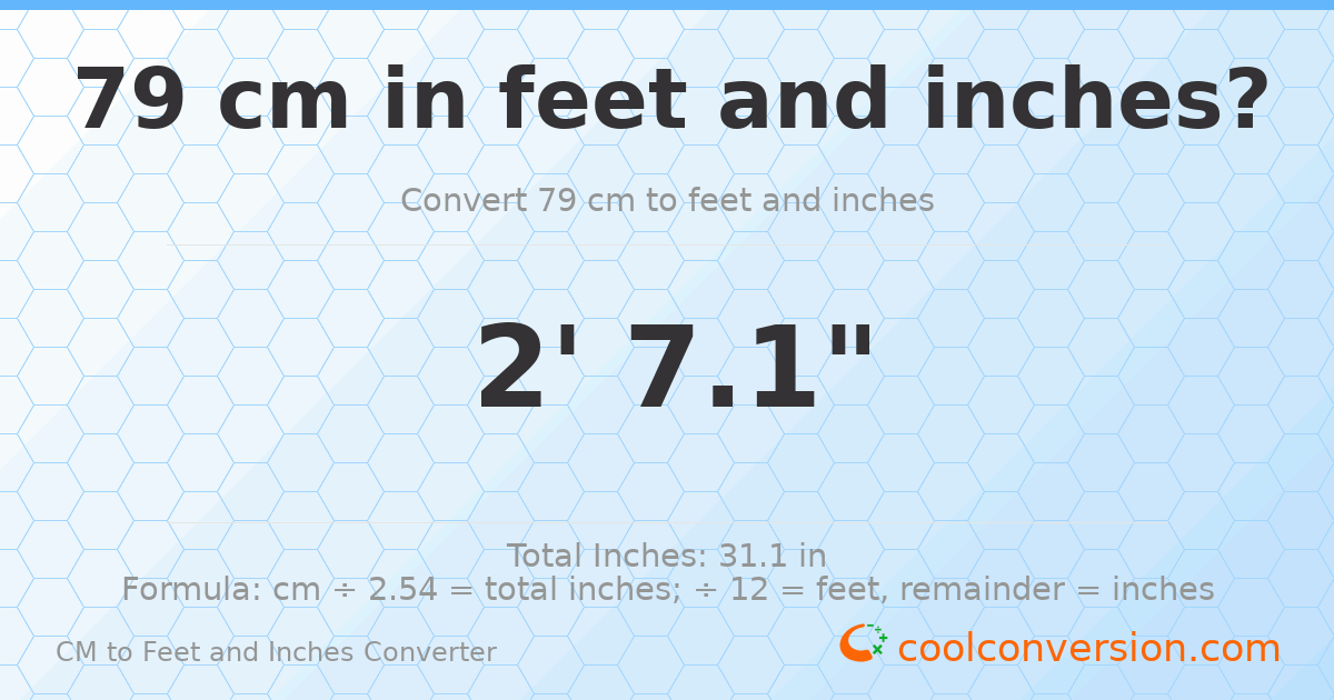 79 Cm In Inches