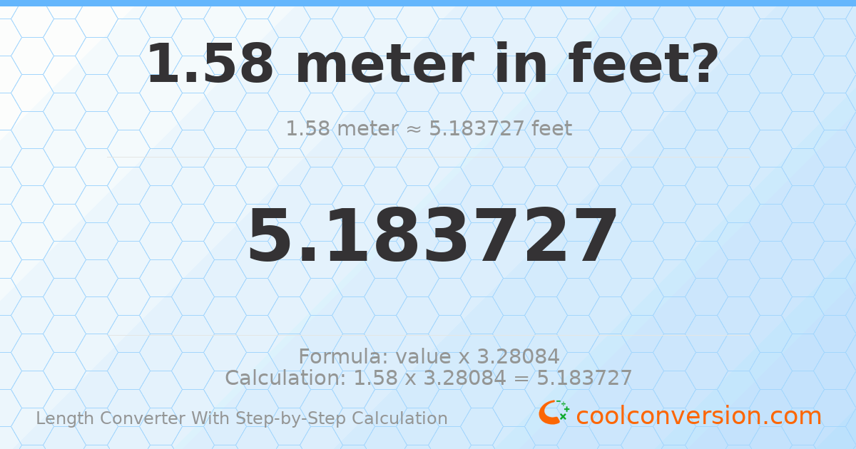 58 To Meters